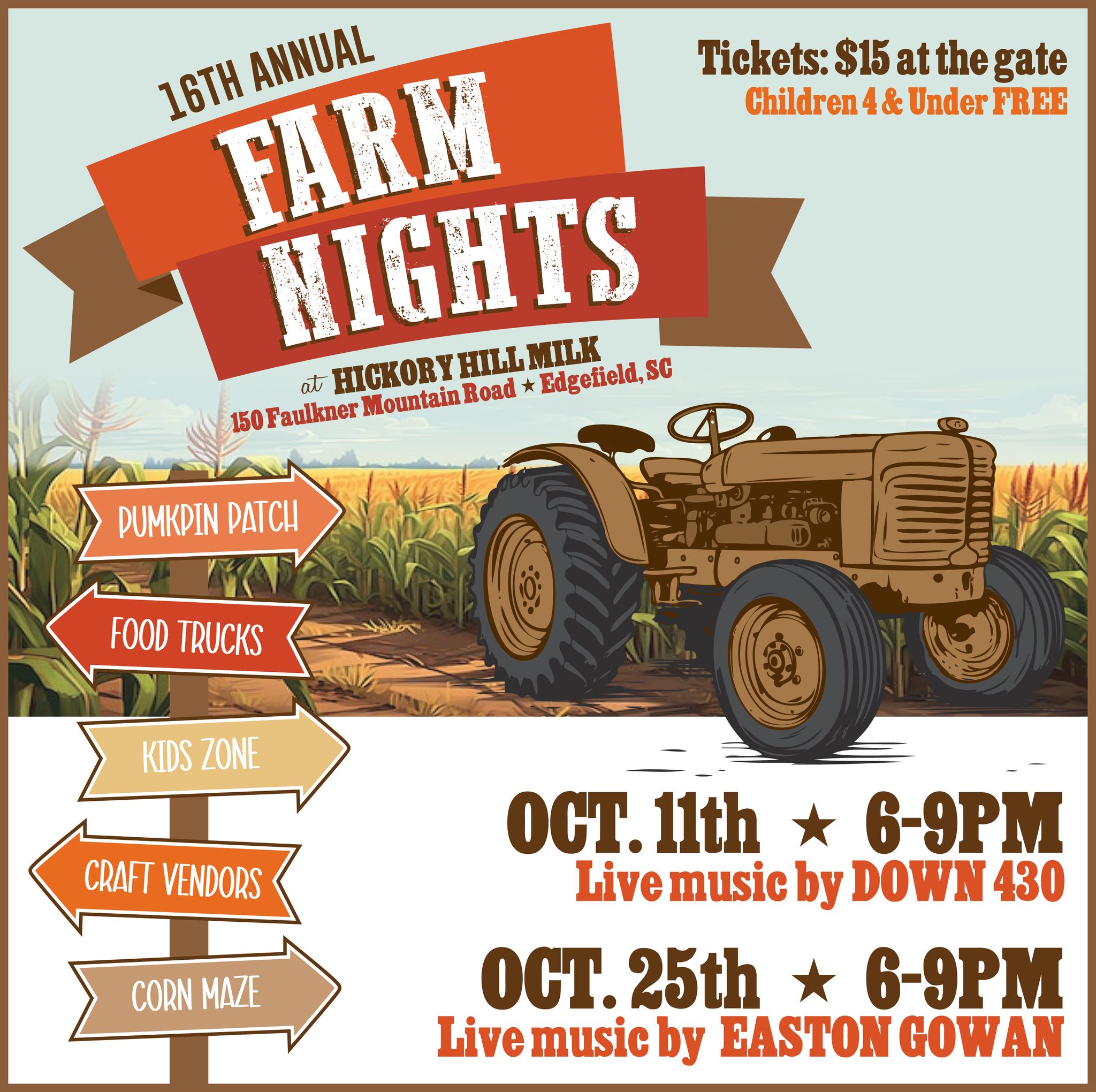 Hickory Hill Fall Farm Nights | CSRA Kids | Edgefield SC