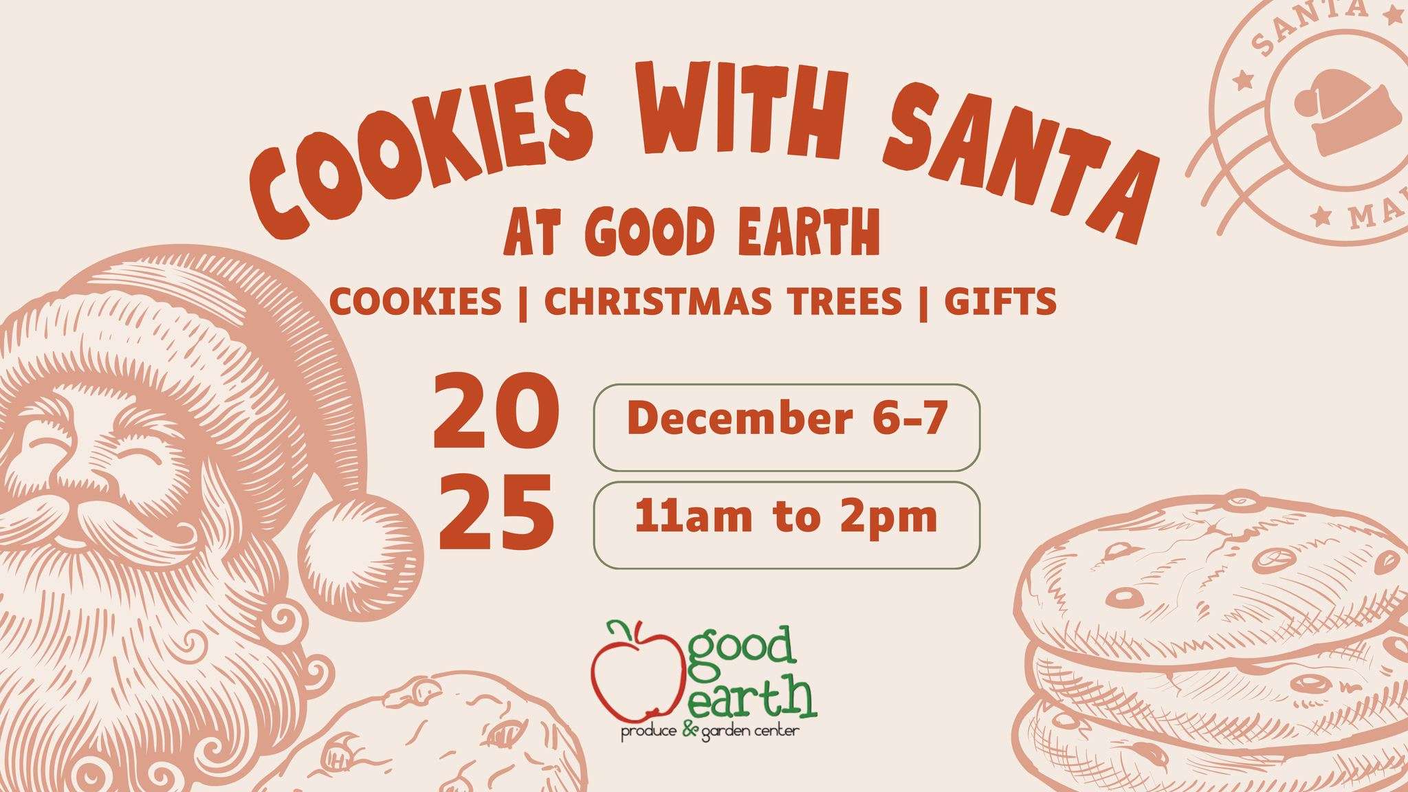 Cookies with Santa at Good Earth