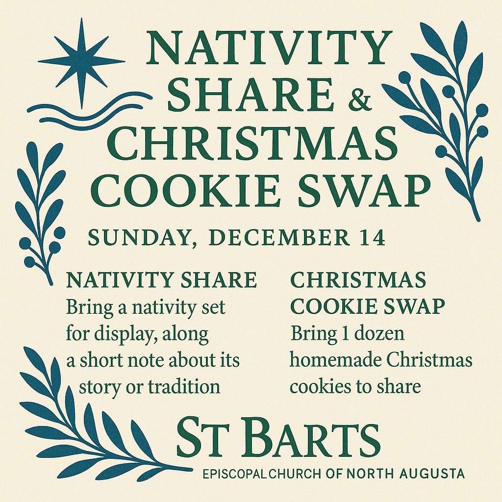 NATIVITY SHARE & CHRISTMAS COOKIE SWAP